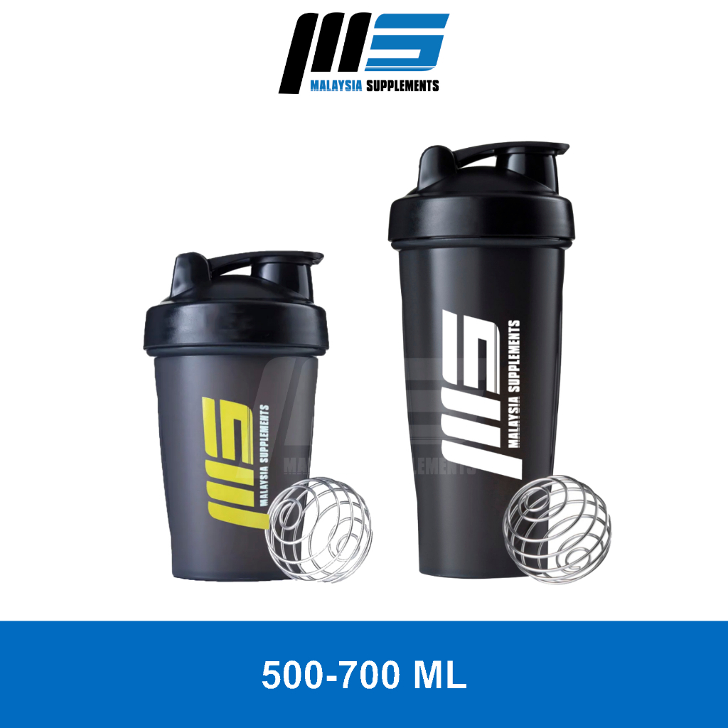 MS Protein Shaker Bottle 500-700ml (With Spring Ball) - Workout Gears ...