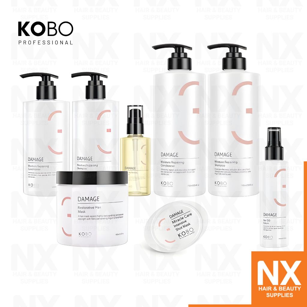 KOBO Damage Moisture Repairing Shampoo & Conditioner & Mask (3) 320ml ...