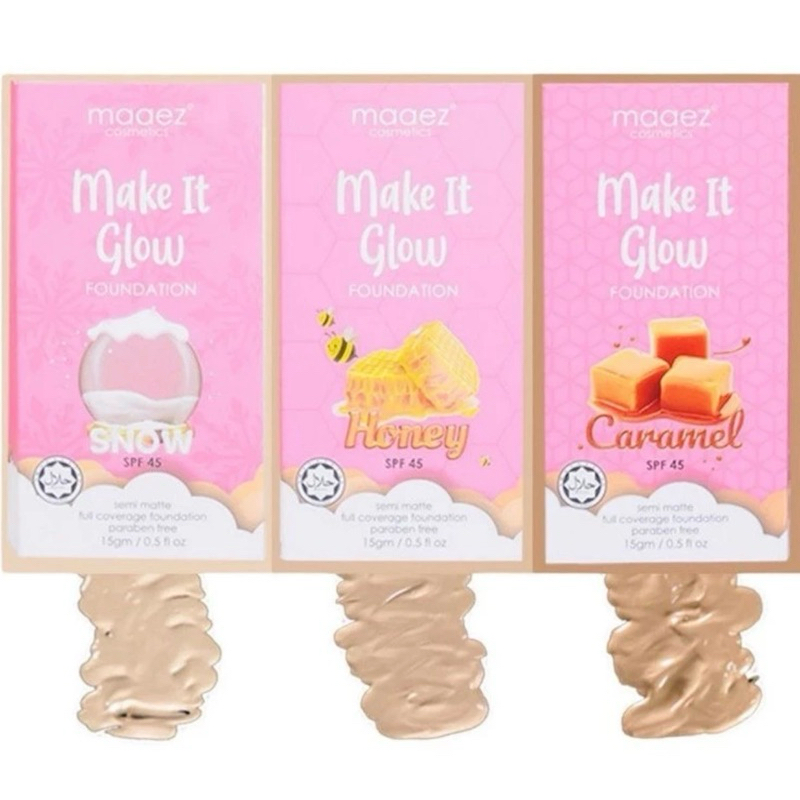 maaez foundation glow ( clearance ) | Shopee Malaysia