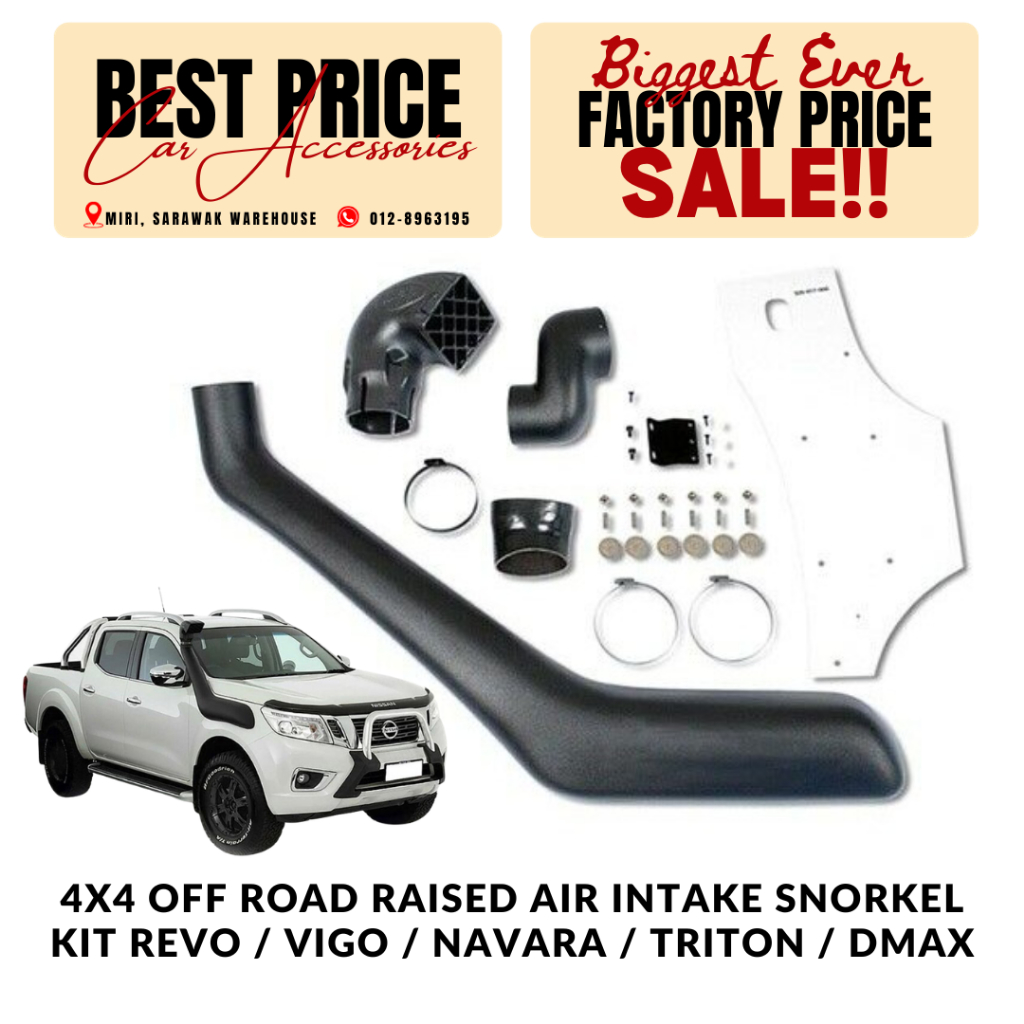 4X4 Off Road Raised Air Intake Snorkel Kit REVO / VIGO / NAVARA ...