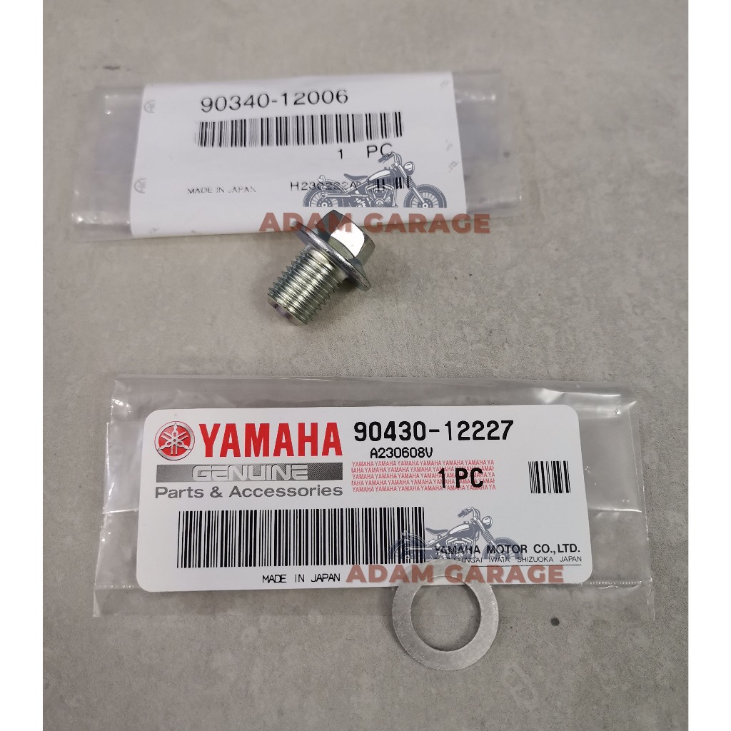 Yamaha RXZ Skru Minyak Hitam Original Japan (90340-12006/90430-12227 ...