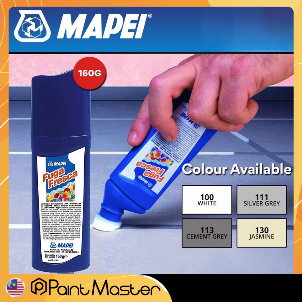 MAPEI Fuga Fresca 160g (White / Jasmine / Cement Grey / Silver Grey ...