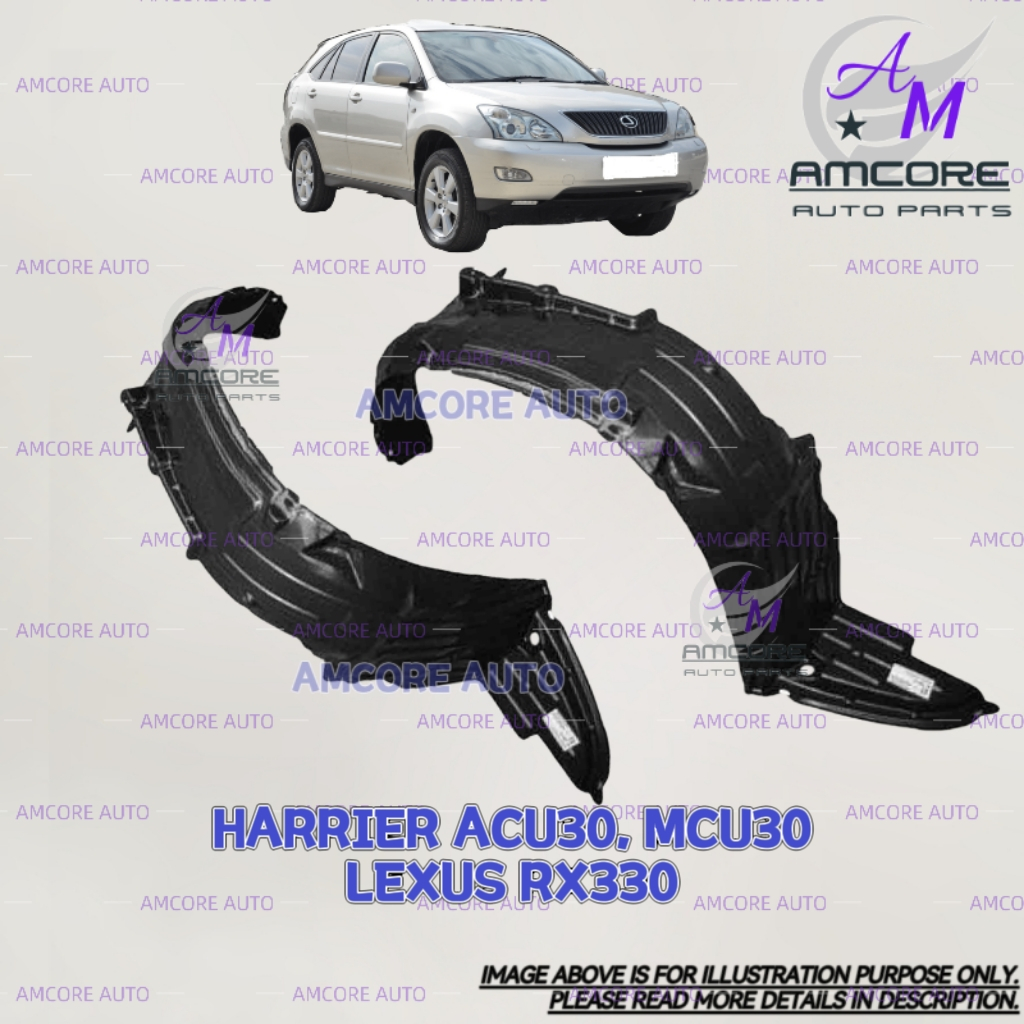TOYOTA HARREIR ACU30 MCU30 / LEXUS RX330 - FENDER INNER COVER / FENDER ...