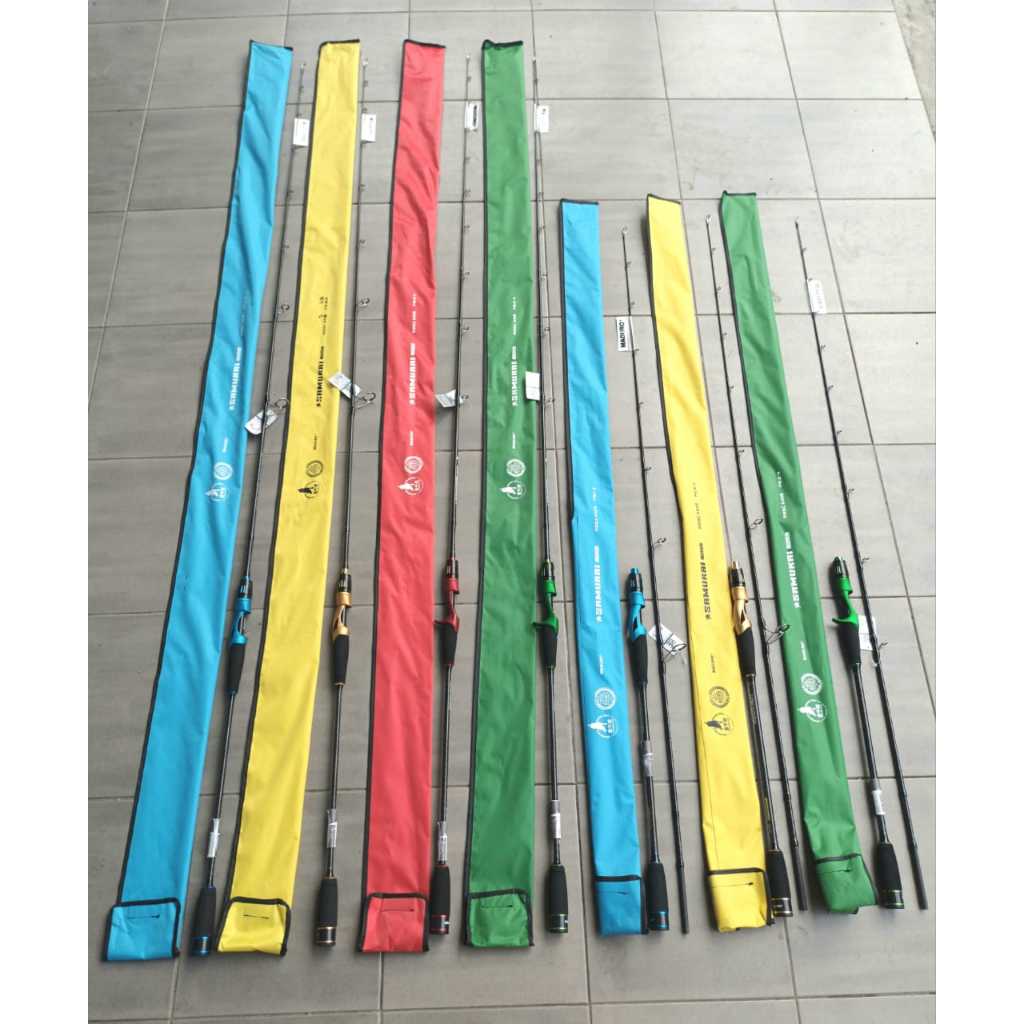 MAGURO SAMURAI SOLID CARBON FISHING ROD MSSC SPINNING & BAIT CASTING ...