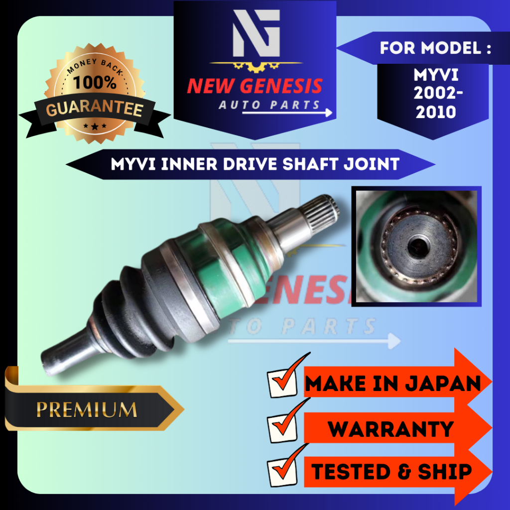 Perodua Myvi 1.3 Drive Shaft Joint (Inner) With Bearing Halfcut From ...
