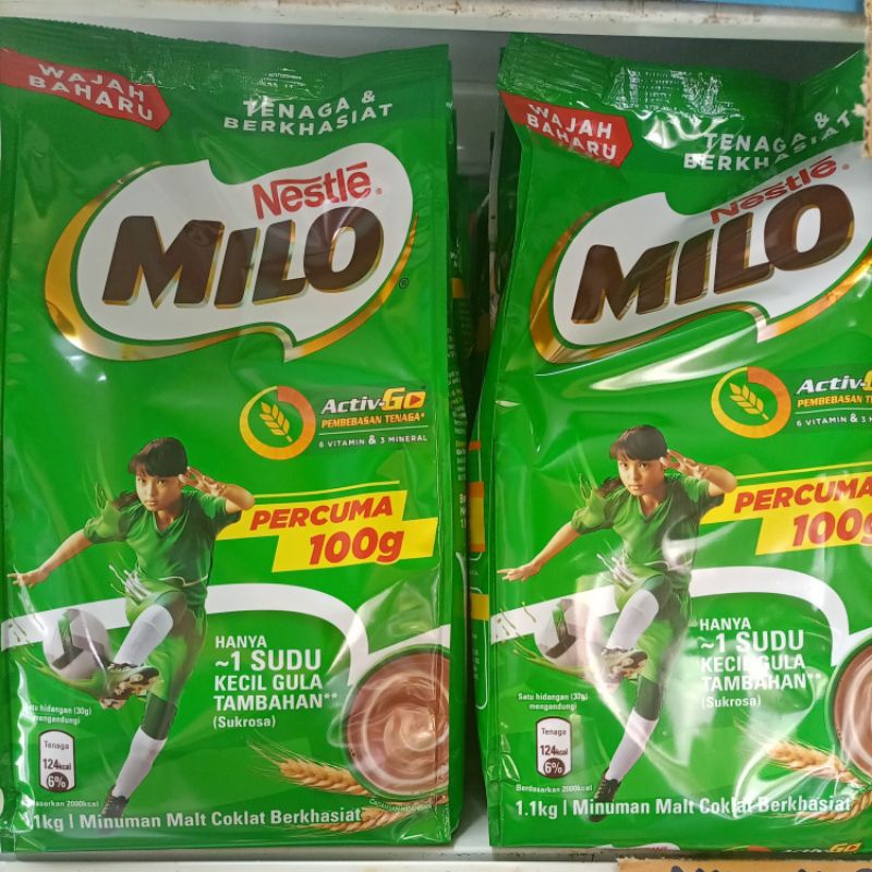 PERCUMA 100g MINUMAN MALT COKLAT MILO 1.1KG | Shopee Malaysia