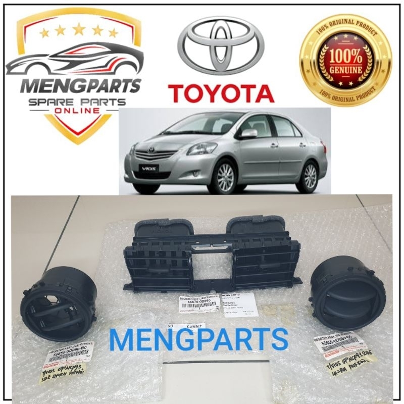 ORIGINAL TOYOTA VIOS NCP93 DUGONG 2008Y-2013Y AIR OUTLET REGISTER ASSY ...