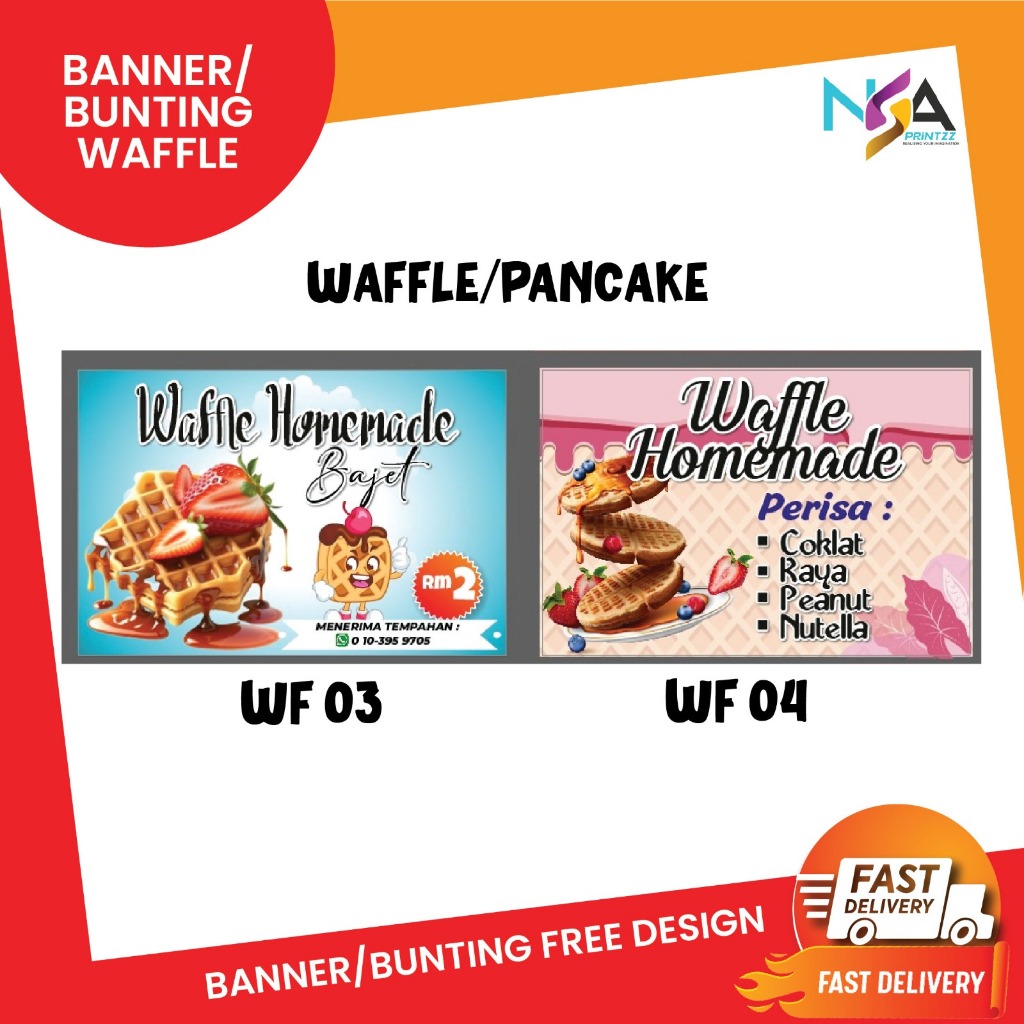 Bunting Banner Waffle Baner Wafer | Shopee Malaysia