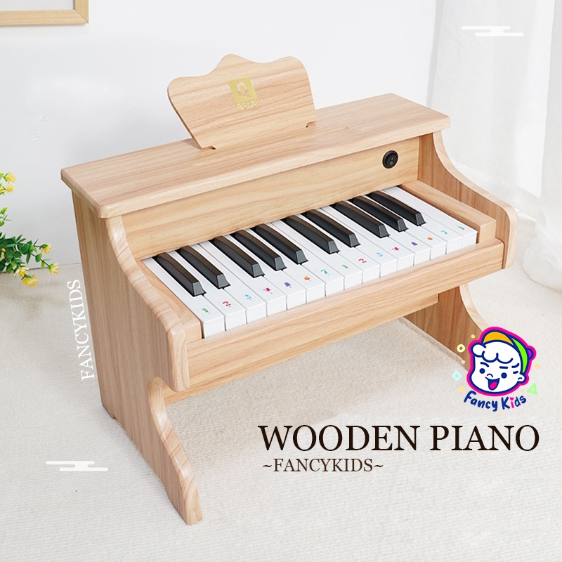25 Keys Kids Wooden Piano/Digital Piano for toddler/Mini Musical Toy ...
