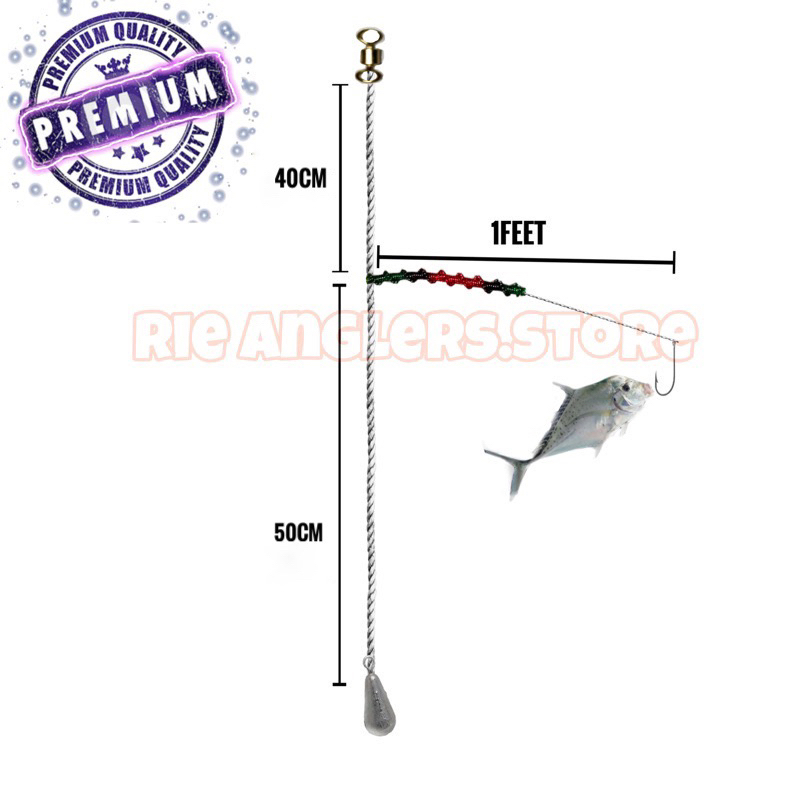 PERAMBUT SENANGIN DAN LAIN2 SATU MATA TANPA MATA KAIL 40LB (MATA KAIL ...