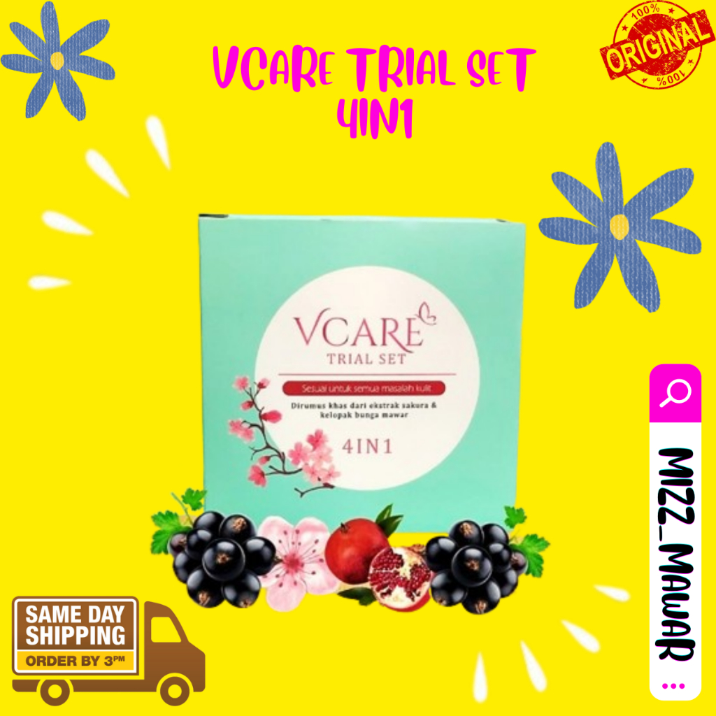 V CARE EXCLUSIVE TRAVEL KIT !! SET 4 IN 1 SKINCARE VCARE ORIGINAL ...