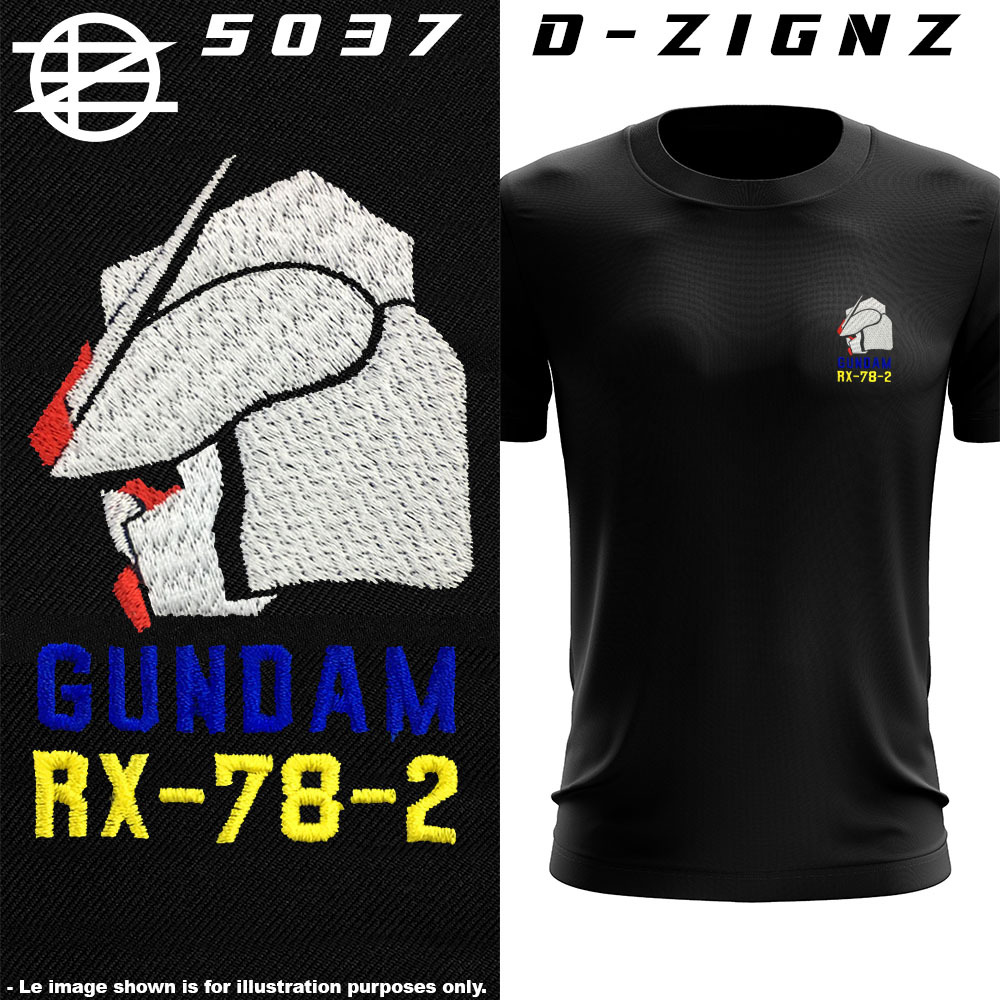 GUNDAM RX-78-2 02 Shirt - Embroidery | Shopee Malaysia