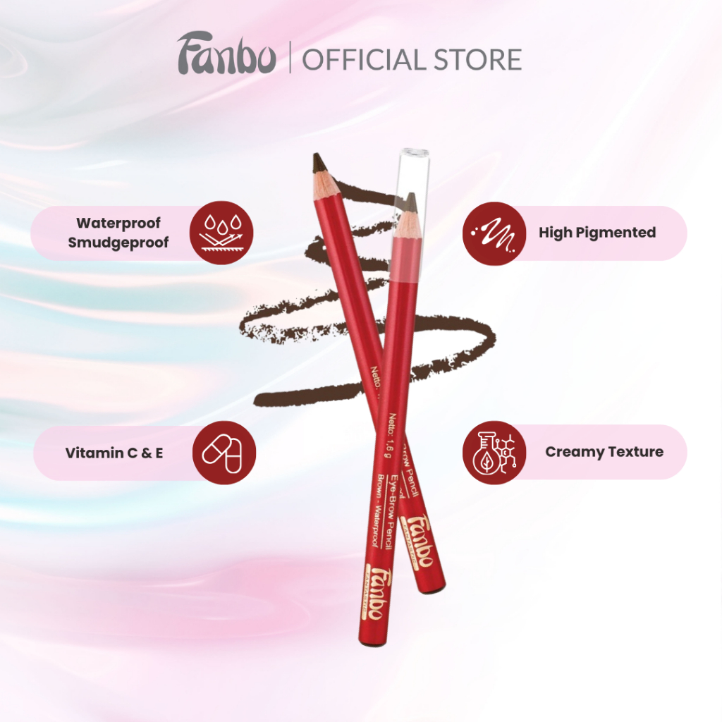 FANBO Fantastic Eyebrow Pencil Brown / Black | Shopee Malaysia