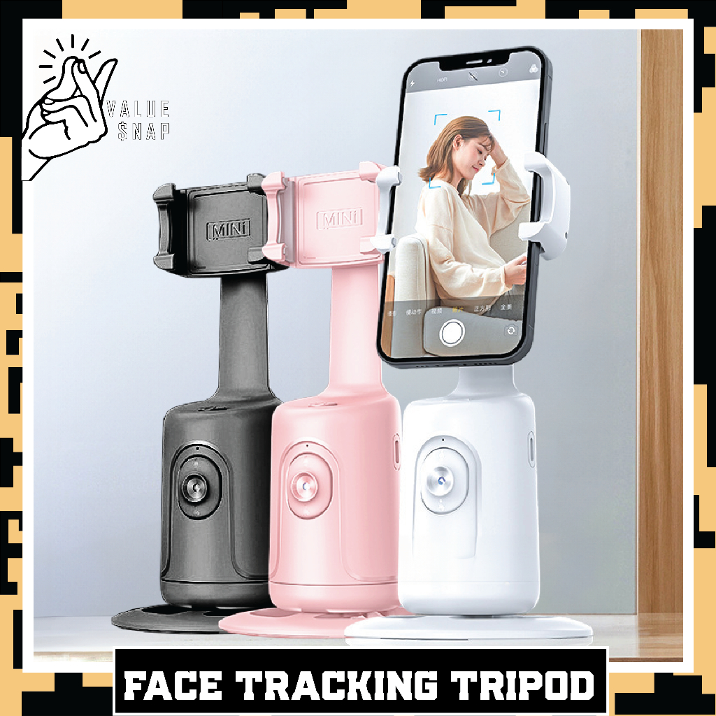 Smart Tripod Stand AI Face Tracking Phone selfie stick Smart 360 ...