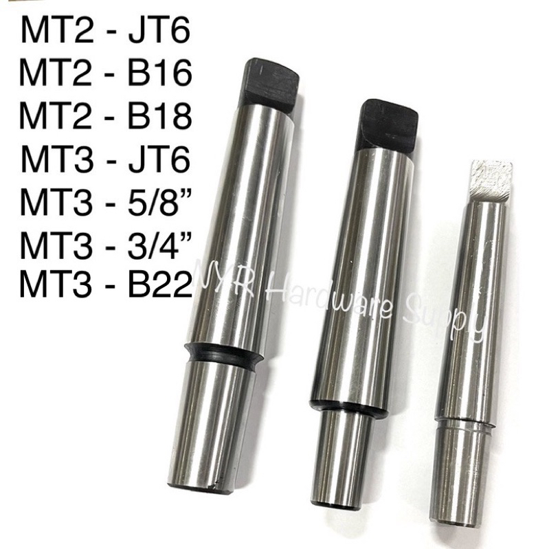 Drill Chuck Arbor MT2-JT6 / MT2-B16 / MT2-B18 / MT3-JT6 / MT3-5/8” / MT3-3/4” MT3-B22 Drill ...