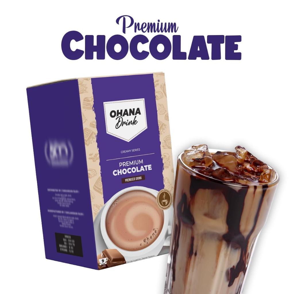 OHANA Drink Chocolate Flavour ( 25 g x 9 sachet ) | Weight Loss| Taste Delicious | Control ...
