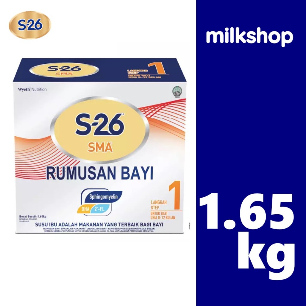 S26 SMA Step 1 1.65kg | Gold Wyeth Langkah Putih box kotak 0-12 bulan month infant formula ...