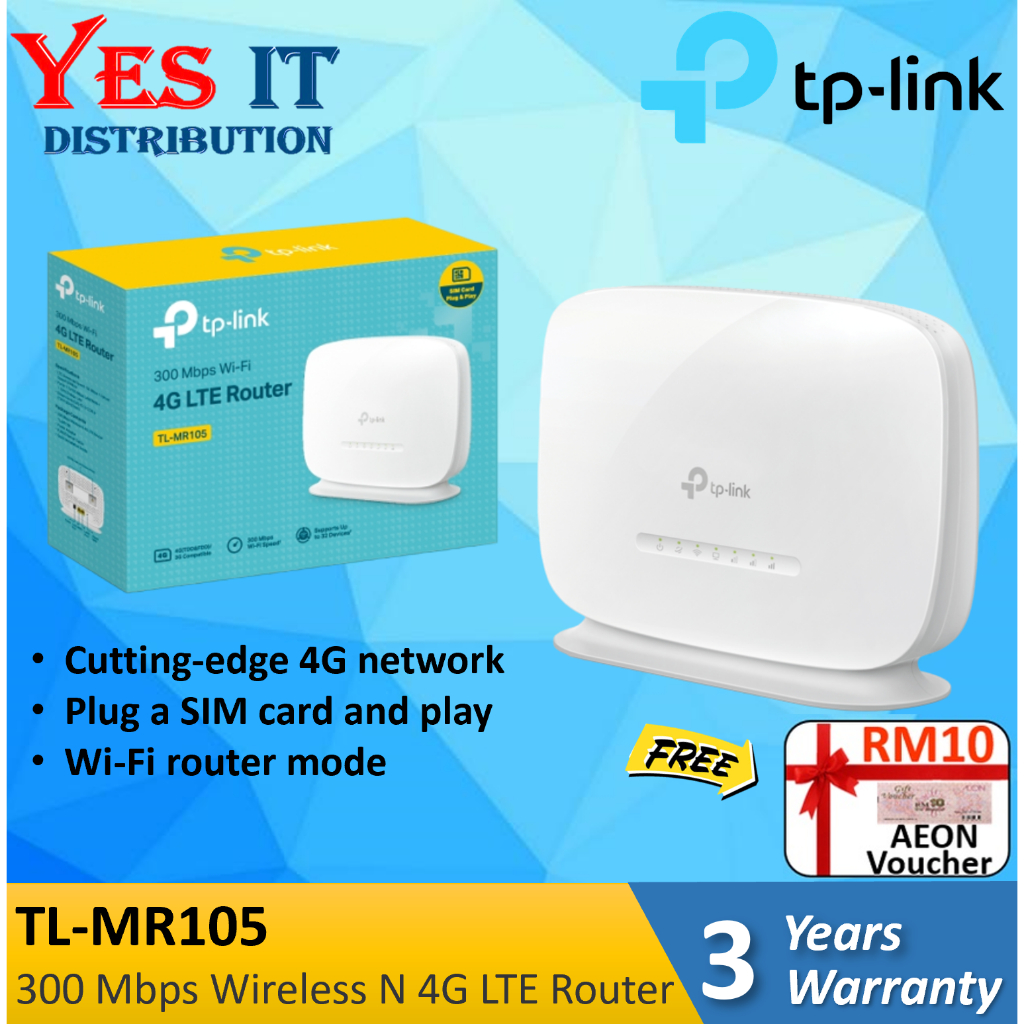 TP-Link TL-MR105 / Archer MR200 AC750 Wireless Dual Band SIM 4G LTE ...