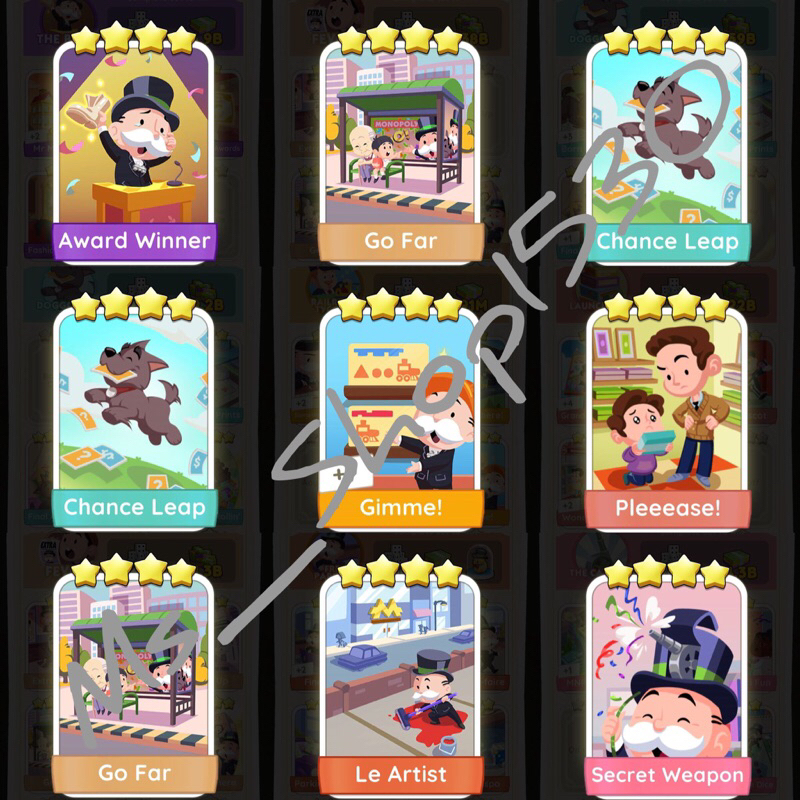 Sticker Monopoly Go 4 Star / Sticker Monopoly Go 4 Star | Shopee Malaysia