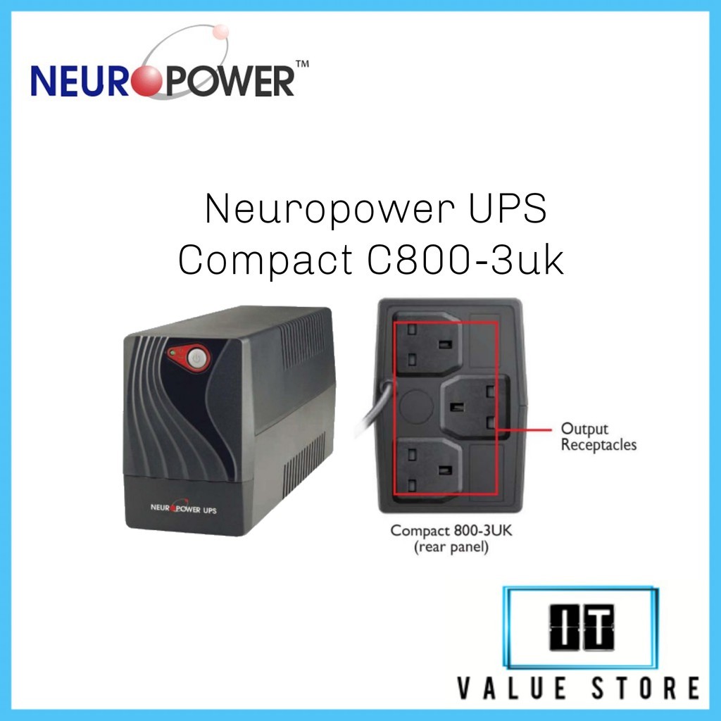 NeuroPower Line Interactive UPS Compact 800i-3UK | Shopee Malaysia