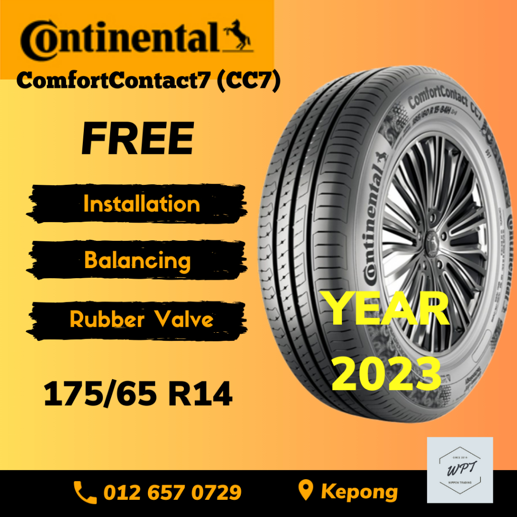 175/65R14 Continental ComfortContact CC7 (Installation) New Tayar Tire ...
