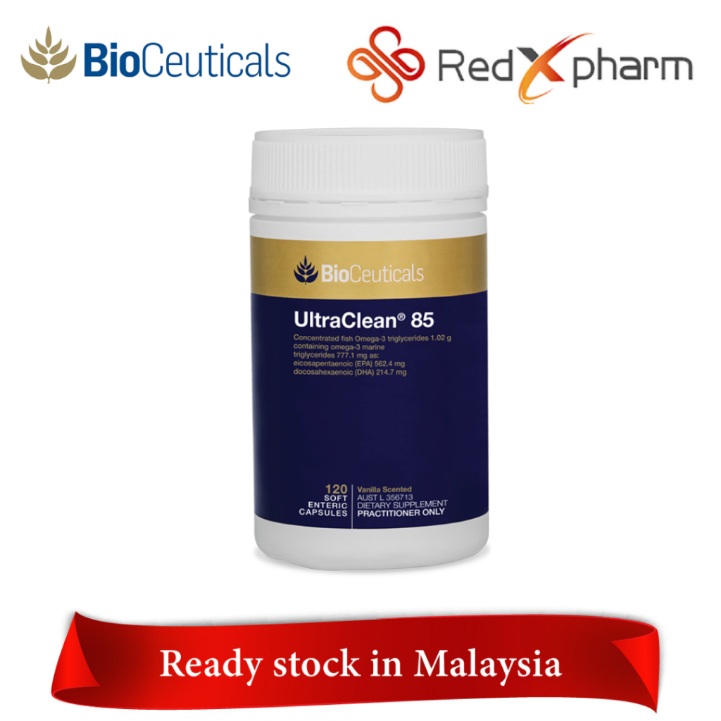 Bioceuticals UltraClean 85 Advanced Strength EPA/DHA 120 Caps (Ready ...