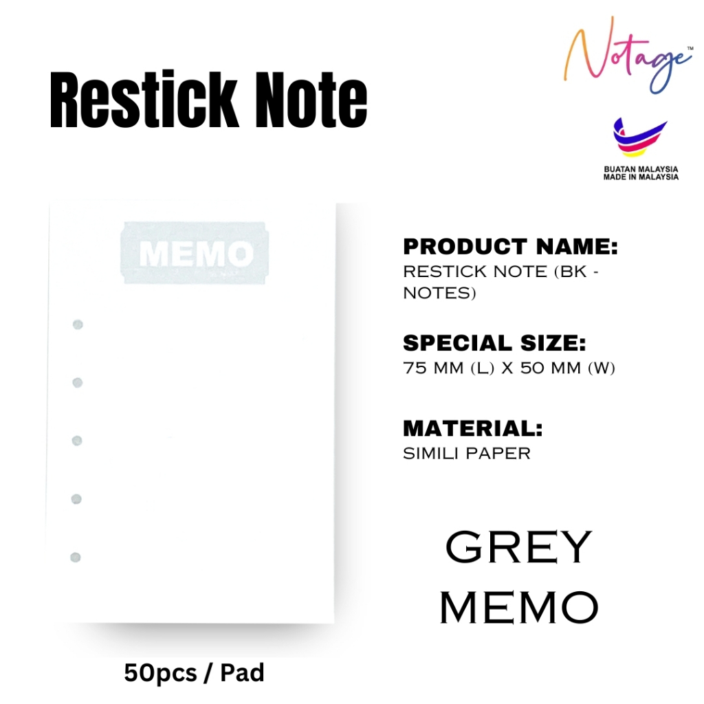 Mini Sticky Note 50's / To Do List / Reminder / Check List / Daily Memo ...