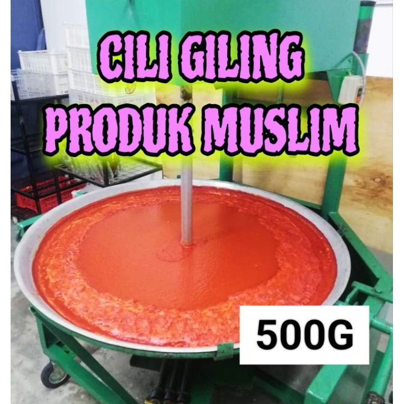 CILI GILING TANPA PENGAWET KURANG PEDAS 250G / chilli sambal | Shopee ...