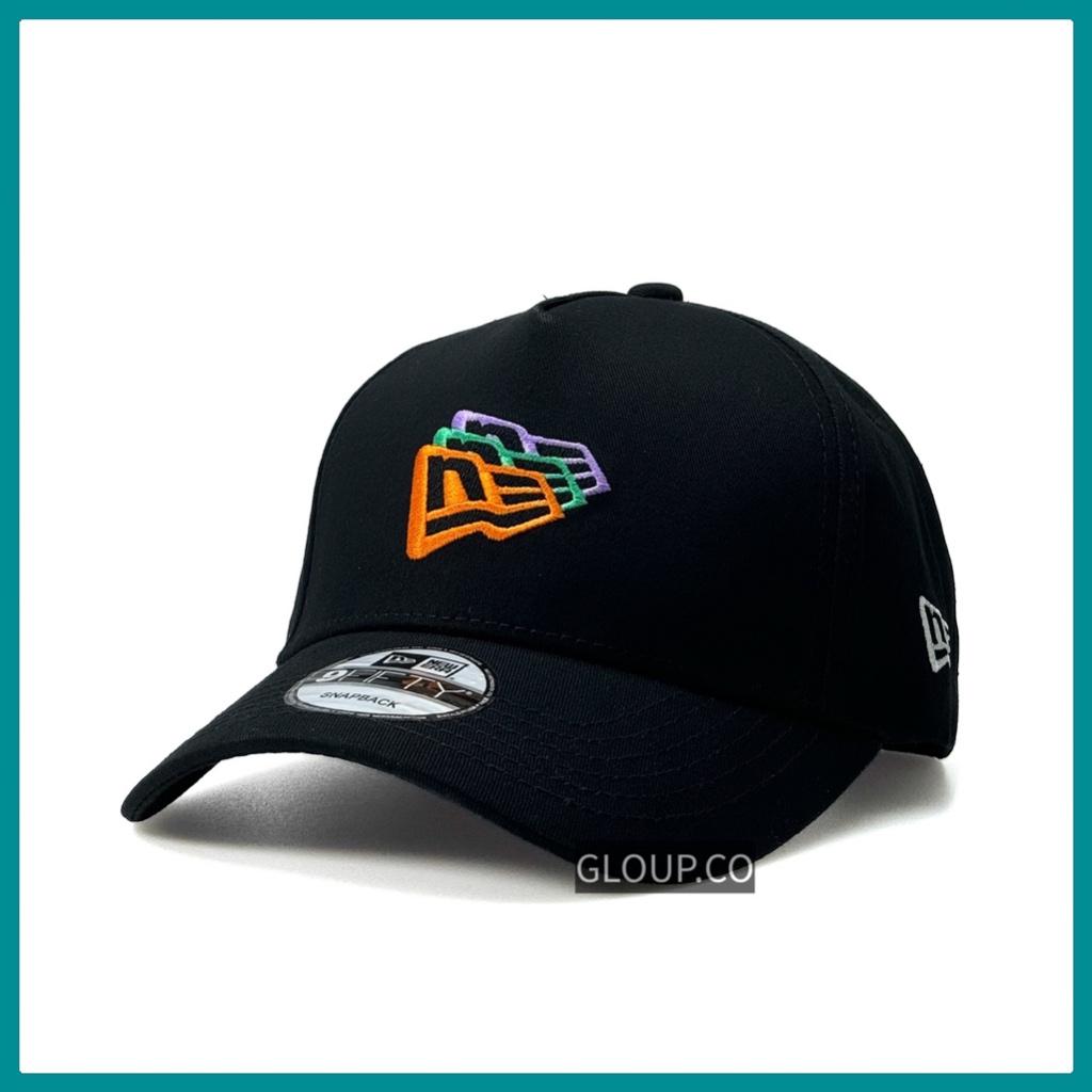 [ READY STOCK ] 5 Panel New Era Triple Logo Curve Brim Baseball Cap ...