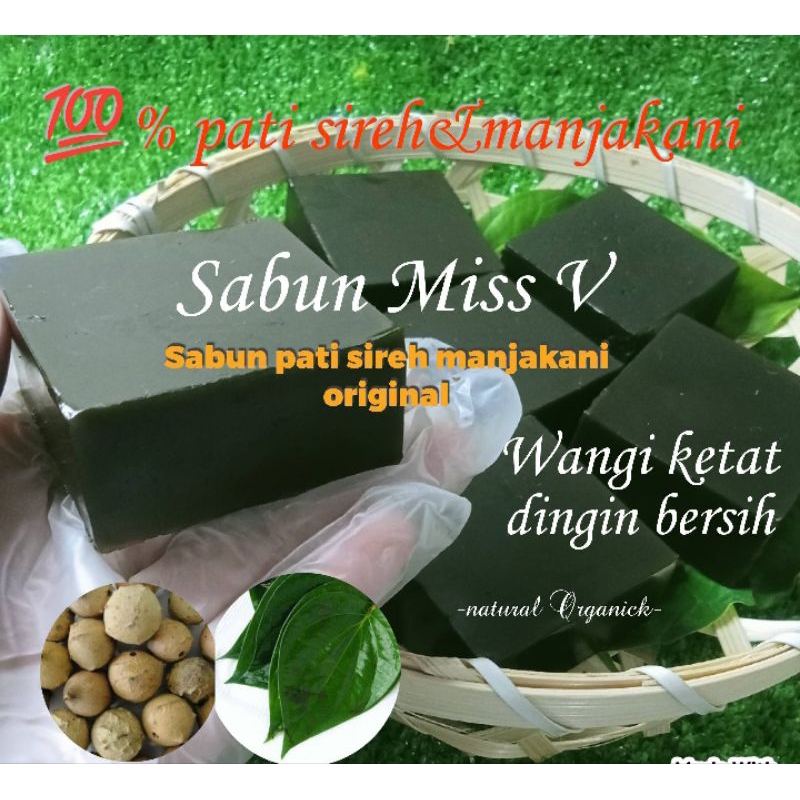 Sabun Miss V 100%pati sireh + Manjakani Kacip Fatimah | Shopee Malaysia