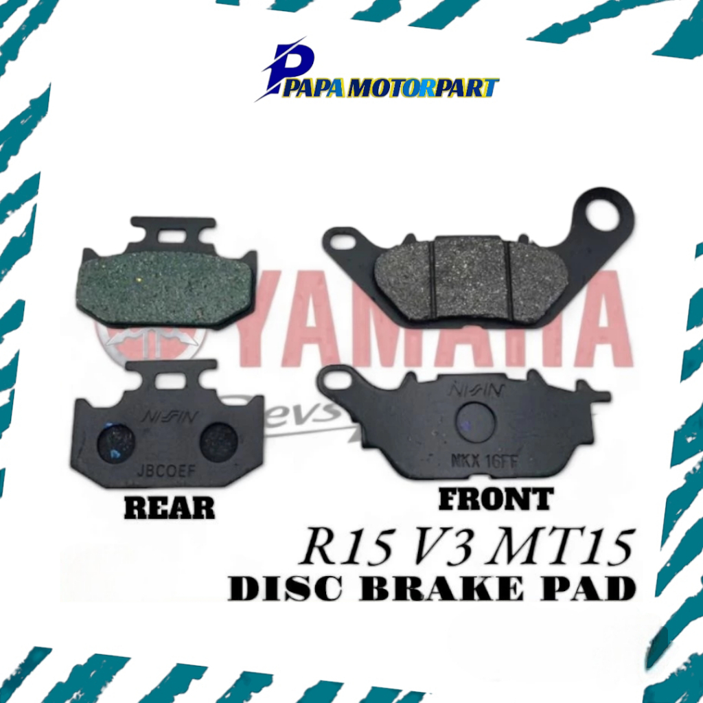 YAMAHA R15 V3 MT15 FRONT REAR DISC BRAKE PAD DISC PAD BRAKE PAD DISC ...