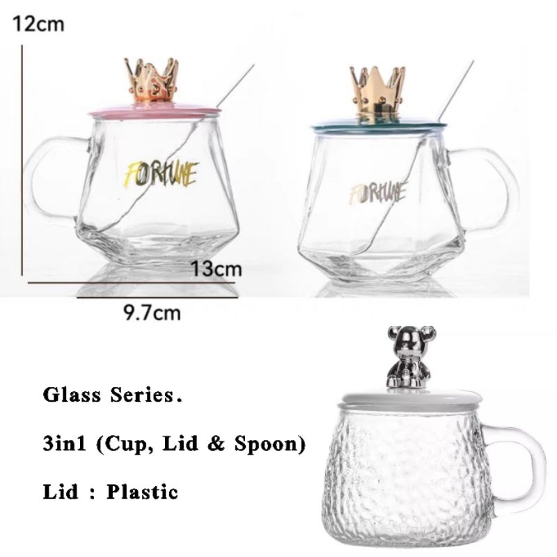 Ceramic Pot With Lid / Glass Cup Cute / Glass mug | Shopee Malaysia