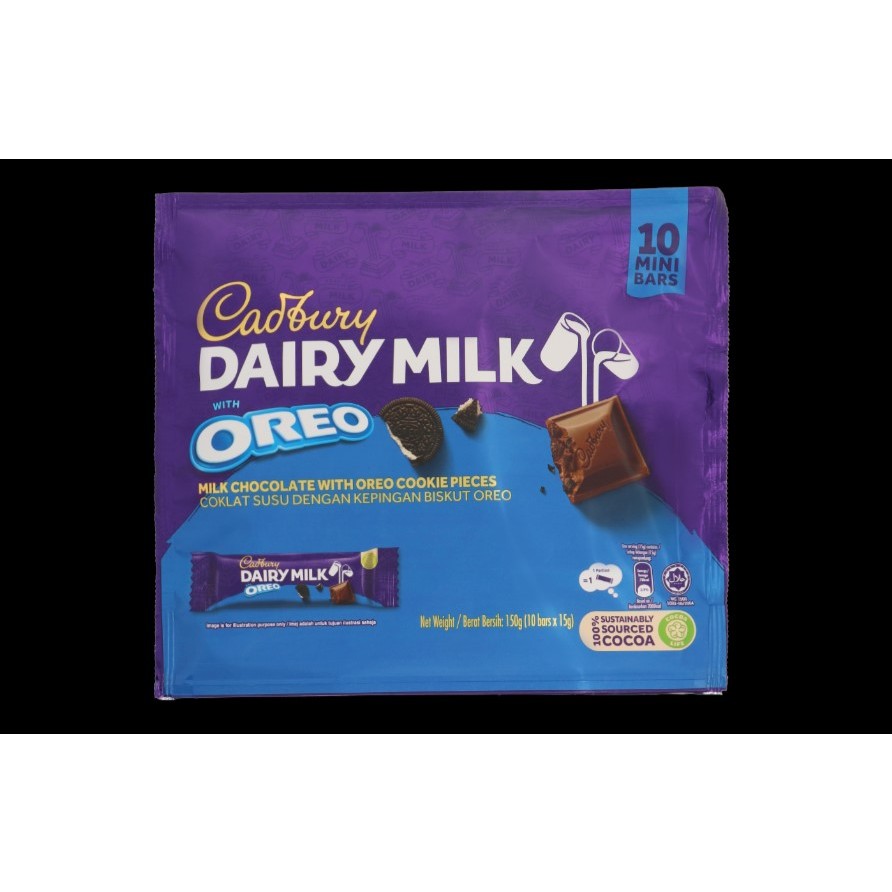 {Live}CADBURY DAIRY MILK OREO CHOCOLATE SHAREBAG 150G (10X15G) | Shopee ...