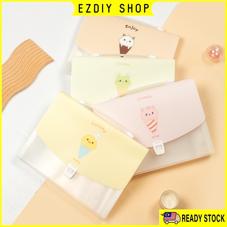 13 Pockets Multi Layer A4 Paper Expanding File Folder Pockets Documents ...