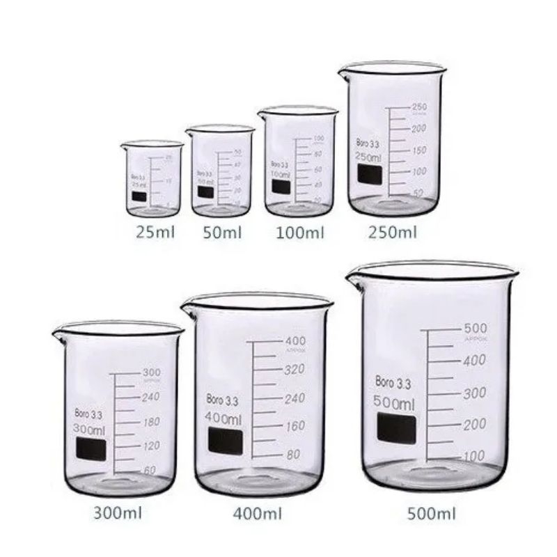 🔥Ready Stock🔥25ml to 1000ml Low Form High Borosilicate Glass Beaker ...