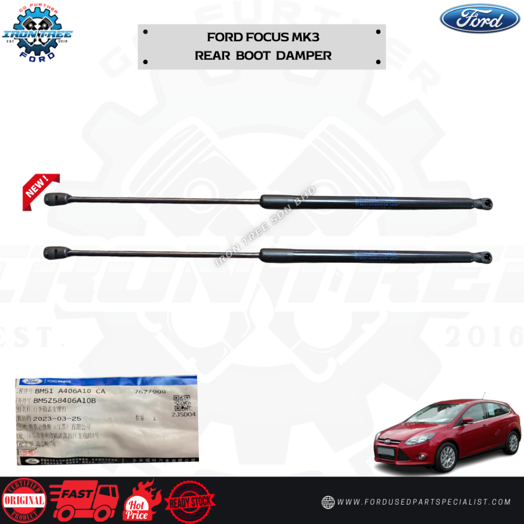 Original Ford Focus Mk3 2012-2018 Rear Bonnet Damper Gas Struts New ...