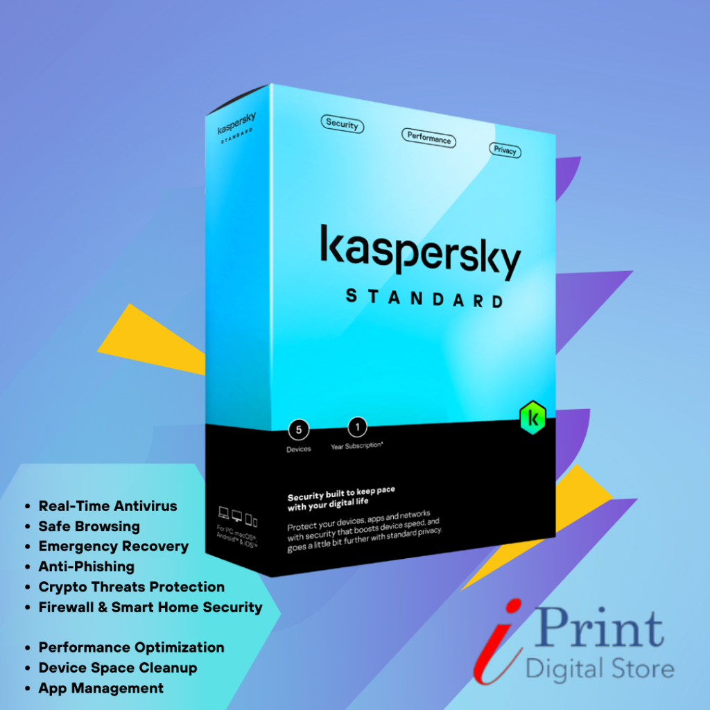 KASPERSKY STANDARD 1 YEAR - 1 DEVICE | Shopee Malaysia