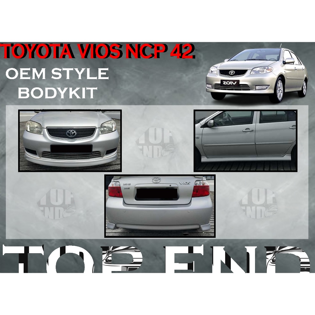 TOYOTA VIOS 2003-2005 OE FULLSET BODYKIT (OEM) SKIRT LIP FOR VIOS FIRST ...