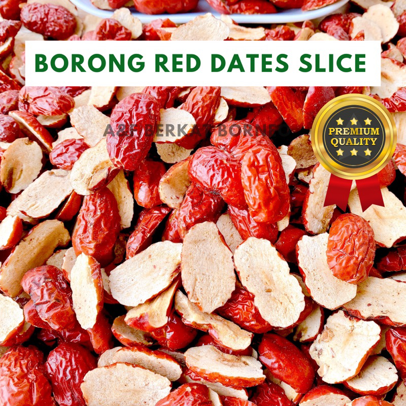 BORONG Red Dates Slices Seedless[BELAH DUA]Muslim Seller💯/Kurma Merah ...
