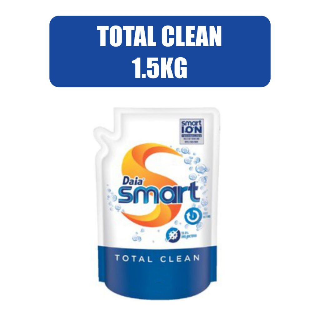 DAIA Smart Concentrated Liquid Detergent Total Clean Refill 1.5kg ...