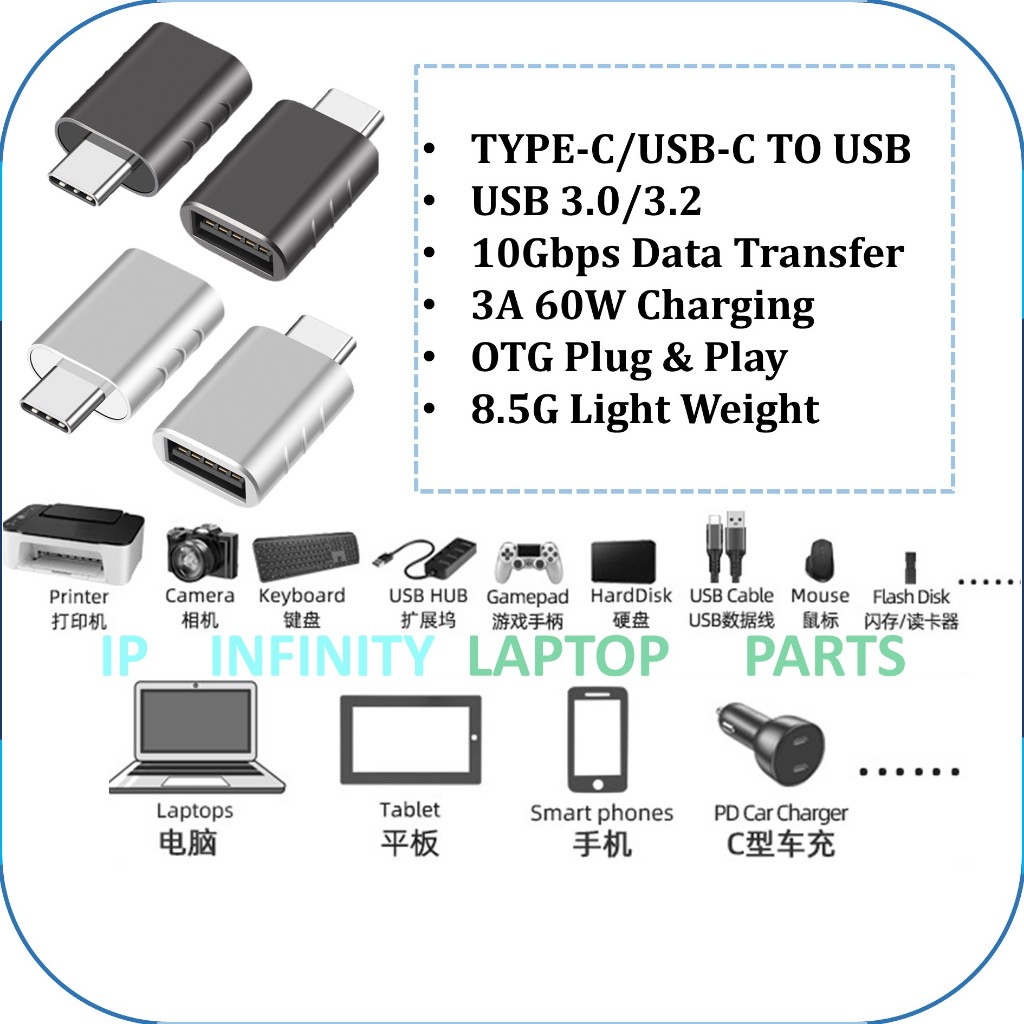 10gpbs Data Transfer Usb Micro 3 0 3 2 Otg Adapter To Type C Usb C Port Laptop Phone Connector