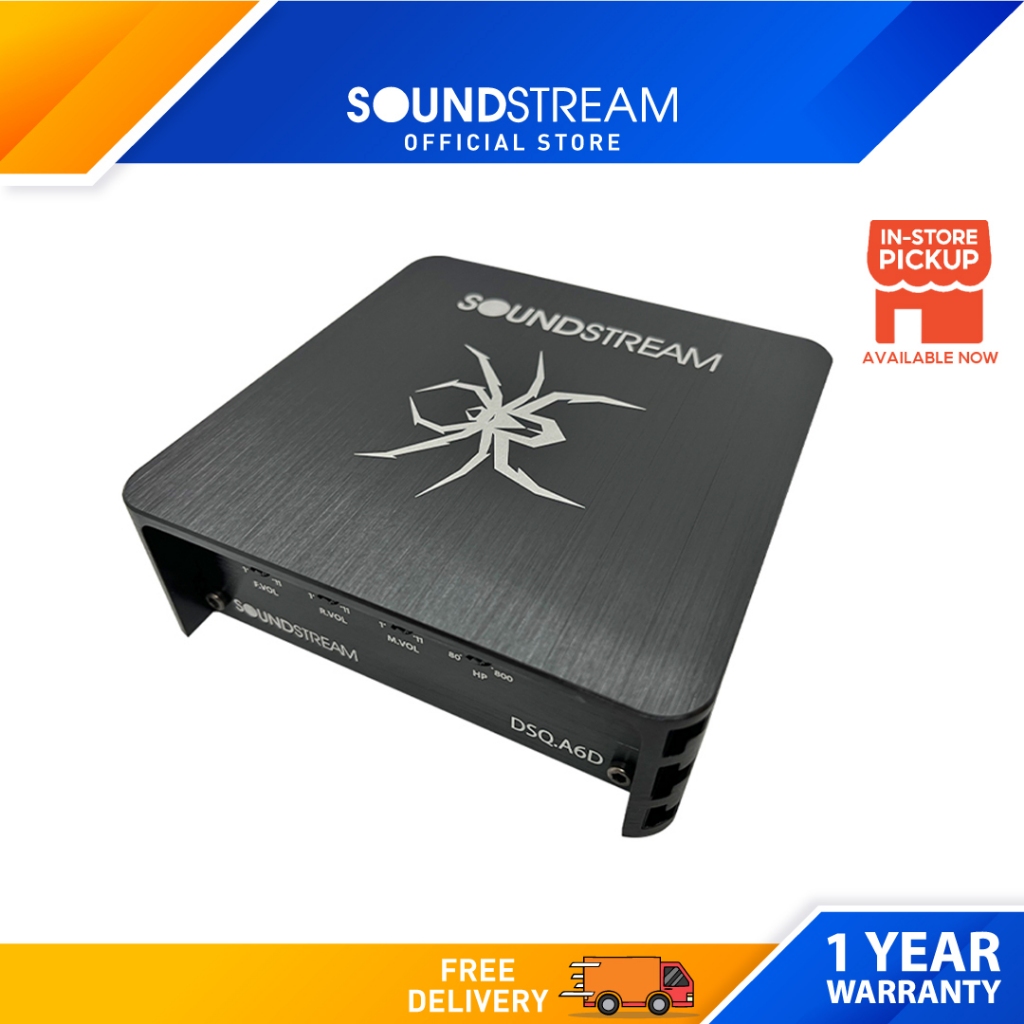 SOUNDSTREAM 6CH DSP Power Amplifier Plug & Play for Android Player DSQ ...