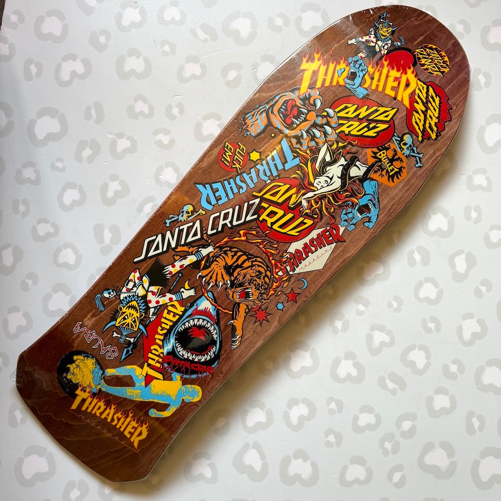 SANTA CRUZ - Thrasher Salba Oops 10.4" Shaped Skateboard Deck | Shopee ...