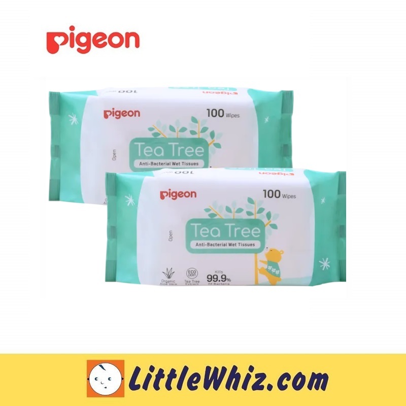 Pigeon: Tea Tree Wet Tissue ( 2 packets ) | Shopee Malaysia