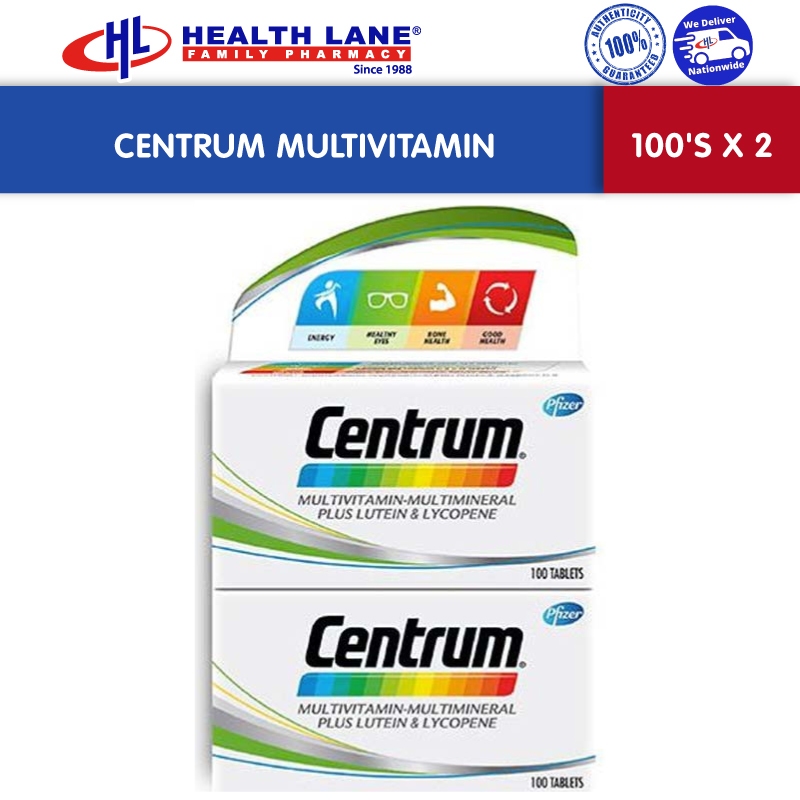 Centrum Multivitamin (100's x 2) | Shopee Malaysia