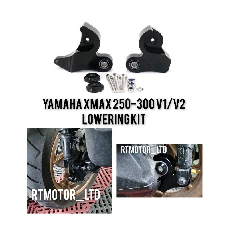 YAMAHA XMAX 250 300 V1 V2 REAR MONOSHOCK ABSORBER LOWERING KIT REAR ...
