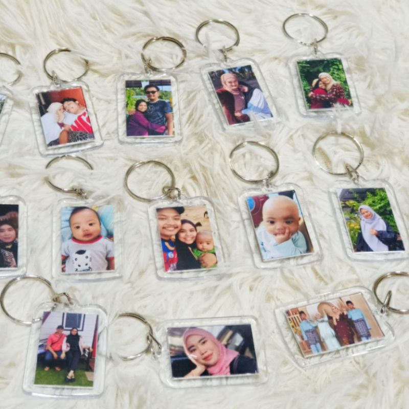 Keychain Gambar Murah 3 pcs Minimum (termasuk gambar) | Shopee Malaysia