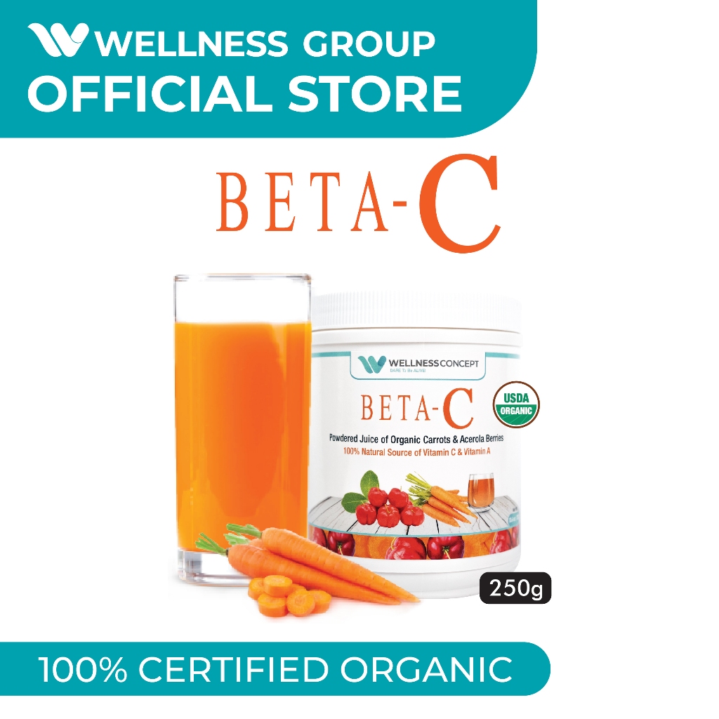 BETA-C | Organic Vitamin C Carotene Supplement Anti Aging Immune ...