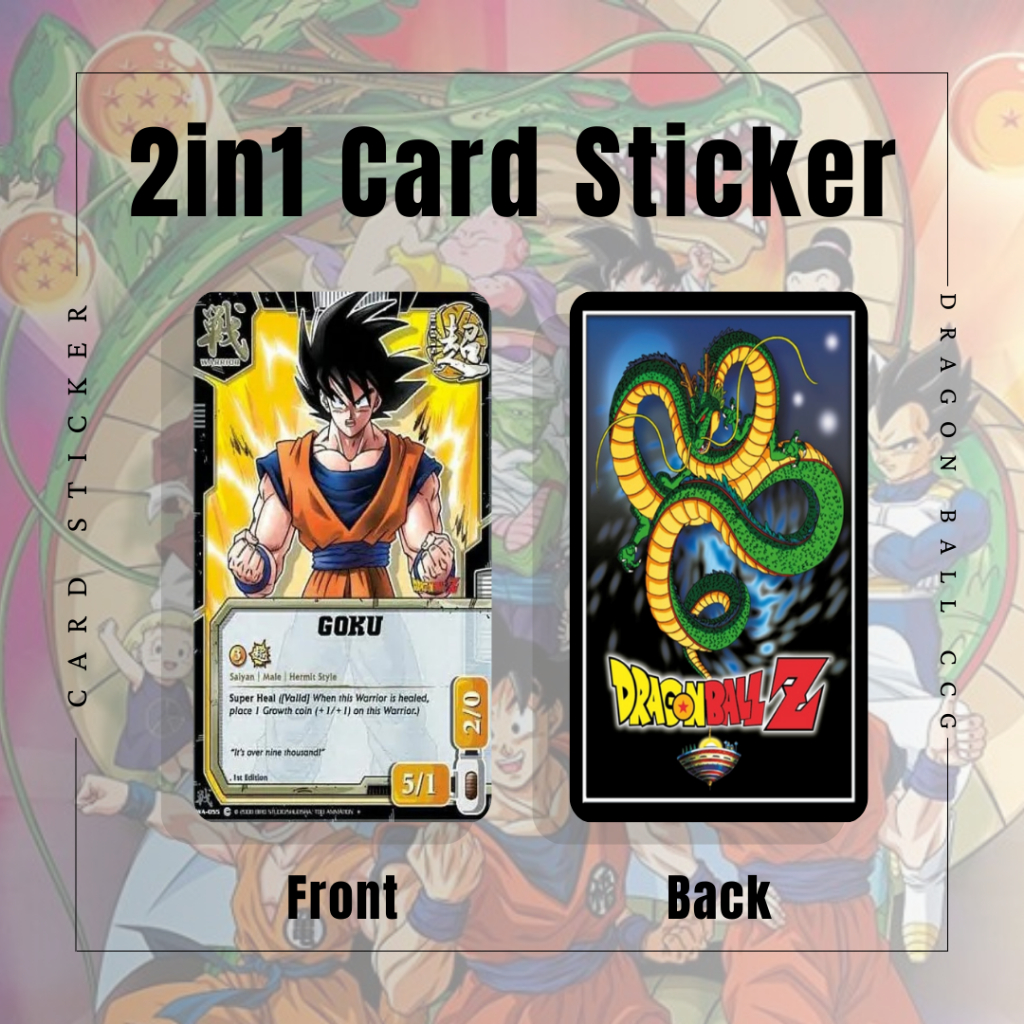 DRAGON BALL CCG 2IN1 CARD STICKER - TNG CARD / NFC CARD / ACCESS CARD ...