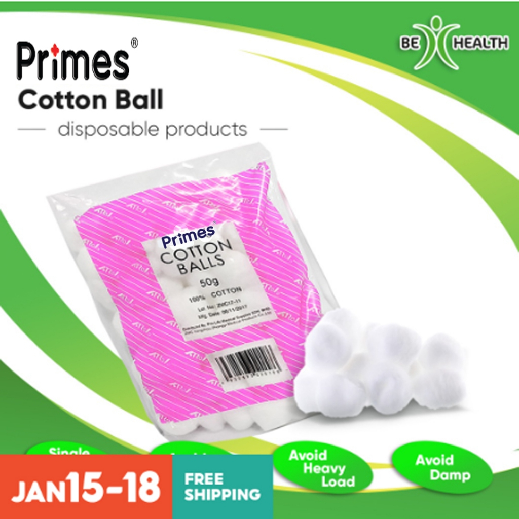 ( Ready Stock) Primes Cotton Balls / Bebola Kapas | Shopee Malaysia